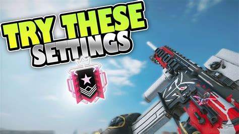 Champion New Best Settings And Sensitivity Rainbow Six Siege Console