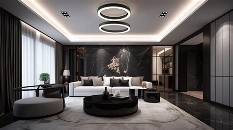 Masterpieces Contemporary Luxury Living Room Interior Design A 3d Rendered Masterpiece