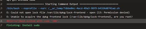 Net Core Azure Pipeline Install Sudo In Ubuntu 18 04 Docker