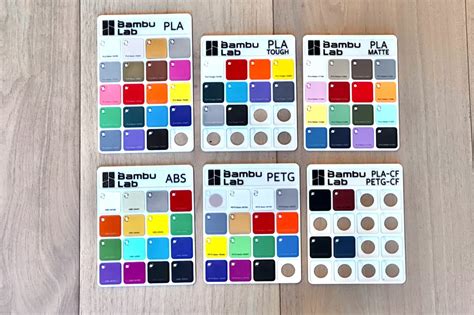 Bambu Lab Filament Swatch Labeled Display Plates By Maxman Makerworld