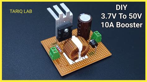 How To Make 3 7v To 50v Boost Converter Youtube
