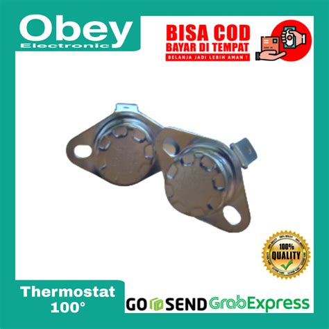 Termostat Thermostat Bimetal Sensor Suhu Pemutus Arus Otomatis 250v