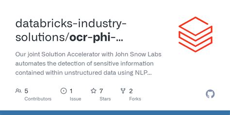Github Databricks Industry Solutionsocr Phi Masking Our Joint