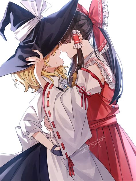 Hakurei Reimu And Kirisame Marisa Touhou Drawn By Enoki3106 Danbooru