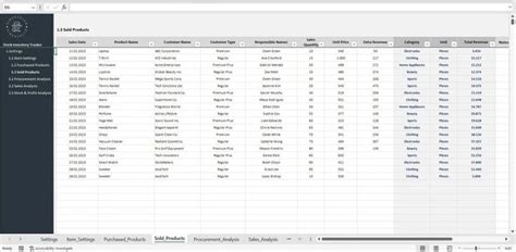 All In One Stock Inventory Tracker Excel Template Inventory Management