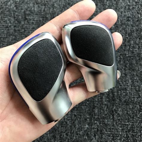 Krom Matt Med Läder Skiftknopp Växel Cover Dsg Emblem För Vw Golf 6 7 R Gti Passat B7 B8 Cc R20