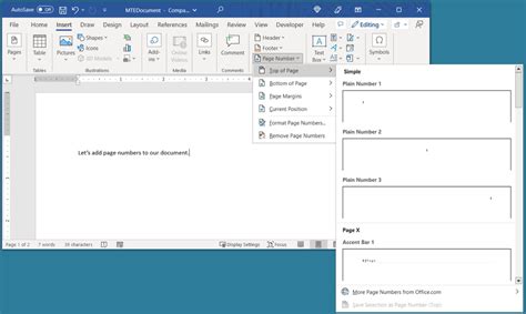 How To Add And Format Page Numbers In Microsoft Word Make Tech Easier