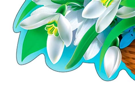 НУШ Ілюстративний матеріал для оформлення класу «Весняний кошик з пролісками Ілюстрації НУШ