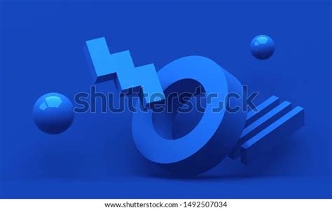 Abstract 3d Render Geometric Background