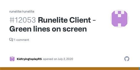 Runelite Client Green Lines On Screen Issue Runelite Runelite GitHub