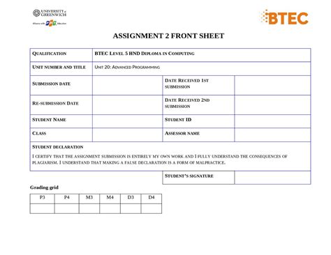 Assignment 2 Programming 1618 D Pass Assignments Programming Languages Docsity