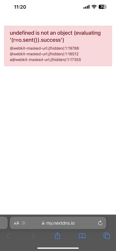 Error Accessing The Web My Nextdns Io From IOS And Safari Bug Reports NextDNS Help Center