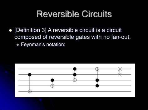 ppt synthesis of reversible logic circuits powerpoint presentation