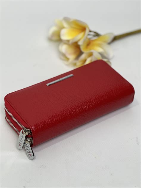 Купити гаманець жіночий шкіряний червоний Fm1168b за низькою ціною Інтернет магазин Fashionmix
