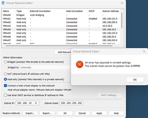 Vmnet Subnet Problem Virtualization Spiceworks Community