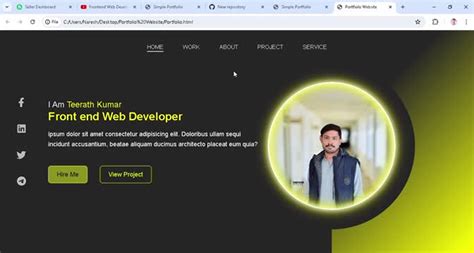 Teerath Kumar On Linkedin Portfolio Portfoliowebsite Webdeveloper