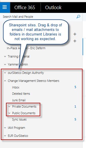 Outlook Web Access Drag And Drop Of Mail Attachments Or Mails To Sp Site Microsoft Community Hub
