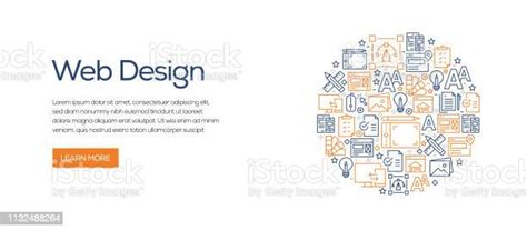 라인 아이콘이 있는 웹 디자인 배너 템플릿입니다 광고 헤더 웹 사이트에 대 한 현대 벡터 일러스트 Html에 대한 스톡 벡터 아트 및 기타 이미지 Istock