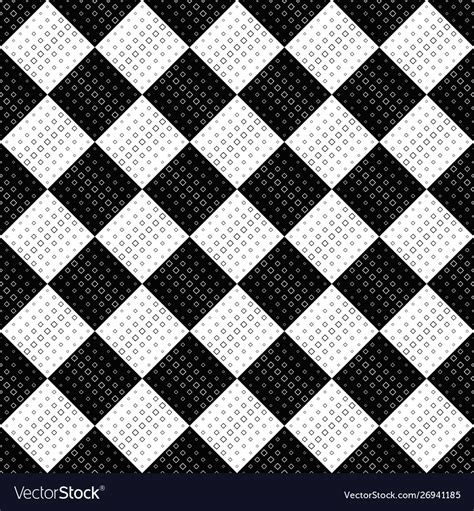 Abstract Geometrical Monochrome Square Pattern Vector Image