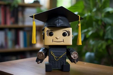 Symbolic Robot Graduation Cap Generate Ai