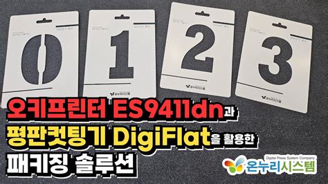 온누리시스템 Dilat시리즈 평판컷팅기와 오키프린터 Es9411을 사용한 패키징솔루션 Youtube