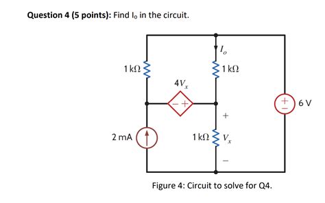 Solved Question Points Find I In The Circuit Figure Chegg Com