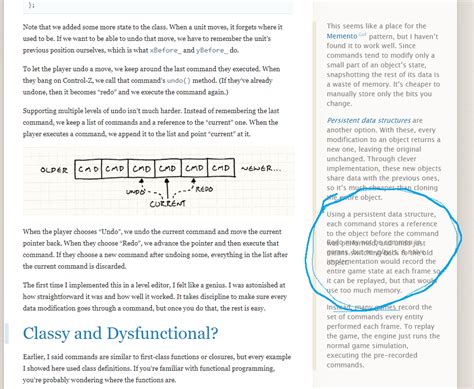 command chapter overlapping sidenotes · issue 355 · munificent game programming patterns · github