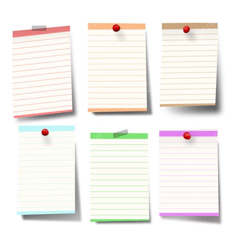 Sticky Note Clipart Png Images Six Sticky Notes Post It Paper With