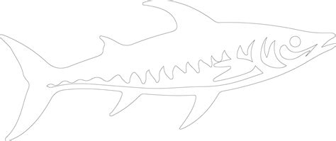 Barracuda Outline Silhouette 38494890 Vector Art At Vecteezy