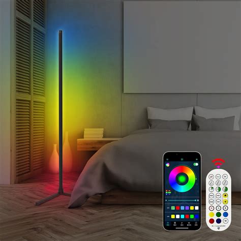 Jual Warna Kontrol Jarak Jauh Lampu Led Sudut Tinggi Rgb Floor Stand Lamp Mengubah Mood Light