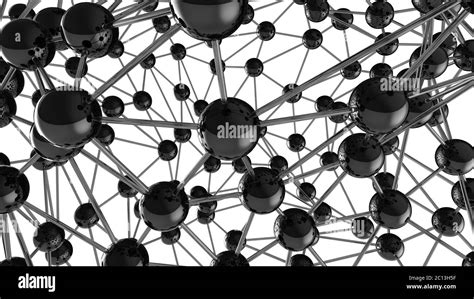 Black Molecular Geometric Chaos Abstract Structure Science Technology Network Connection Hi