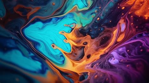 Abstract Liquid Texture Fluid Background In Motion Liquid Background