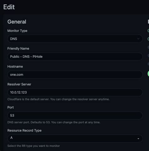 Feature Request Specify Dns Servers To Be Used For Uptime Kuma In
