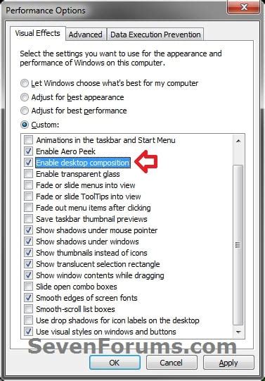 Desktop Composition Enable Or Disable Tutorials