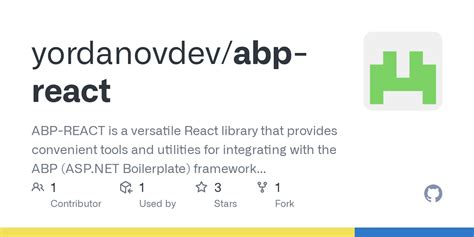 Github Yordanovdevabp React Abp React Is A Versatile React Library That Provides Convenient