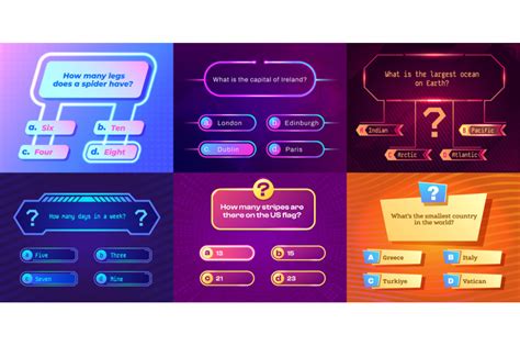 Quiz Game Ui Game Show Template With Question And Answer Challenge E By Tartila TheHungryJPEG
