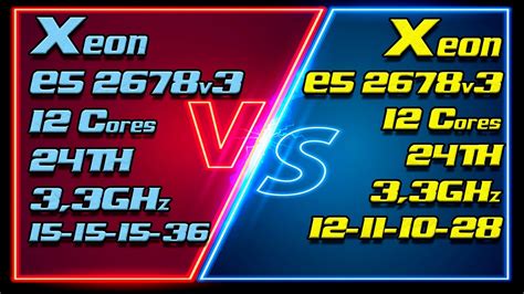 Xeon E5 2678v3 3300mhz Unlock Turbo Boost Stock Timings Vs Max Ox Timings Youtube