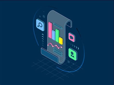 Premium Vector Isometric Business Data Analytics Process Management Concept Vector Illustration