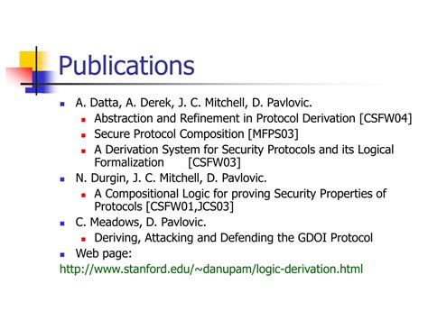 Ppt Formal Derivation Of Security Protocols Powerpoint Presentation