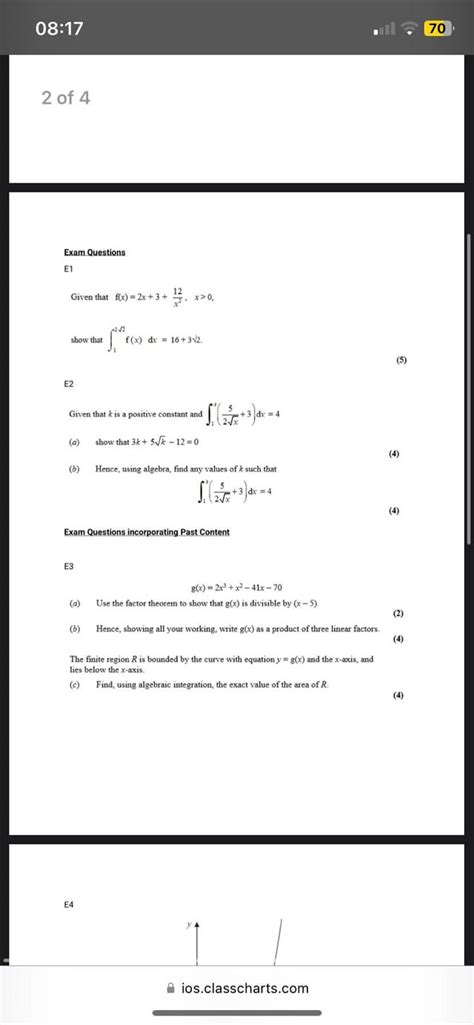 Maths Integration R Alevel