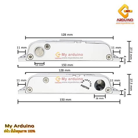 กลอนไฟฟ้า 12v24v Dc พร้อมระบบตรวจสอบการล็อค Solenoid Electromagnetic Door Lock ขาย Arduino