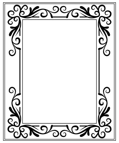 Free Printable Picture Frame Templates Printable Templates