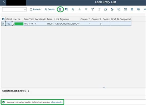 Sap Abap Central Delete Foreign Lock Entries In Debug