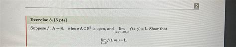 Solved Exercise Pts Suppose F AR Where AR Is Chegg Com