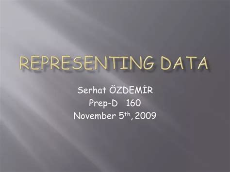 PPT REPRESENTING DATA PowerPoint Presentation Free Download ID 2267635