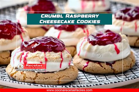 Crumbl Raspberry Cheesecake Cookies