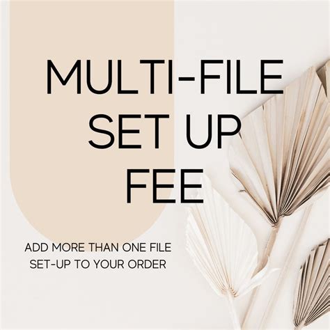 Multi File Set Up Add On Add More Than One Piece Of Artwork Etsy