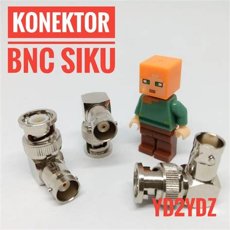 Jual Konektor Bnc Male Bnc Female Siku Connector Converter Right Angle Antenna Radio Di Lapak