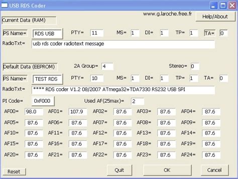 Codeur Rds Usb Rs232 Atmega32