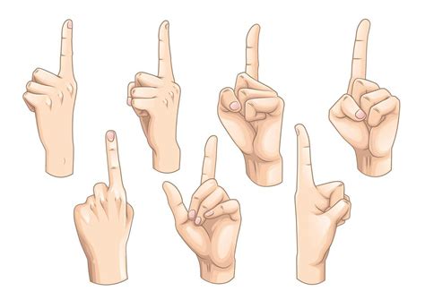 Hands Pointing Upward Vector 37906502 Vector Art At Vecteezy